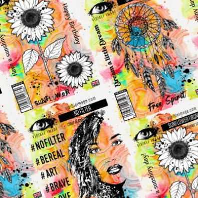 Visible Image | Clear Stamps | Card Making | Mixed Media