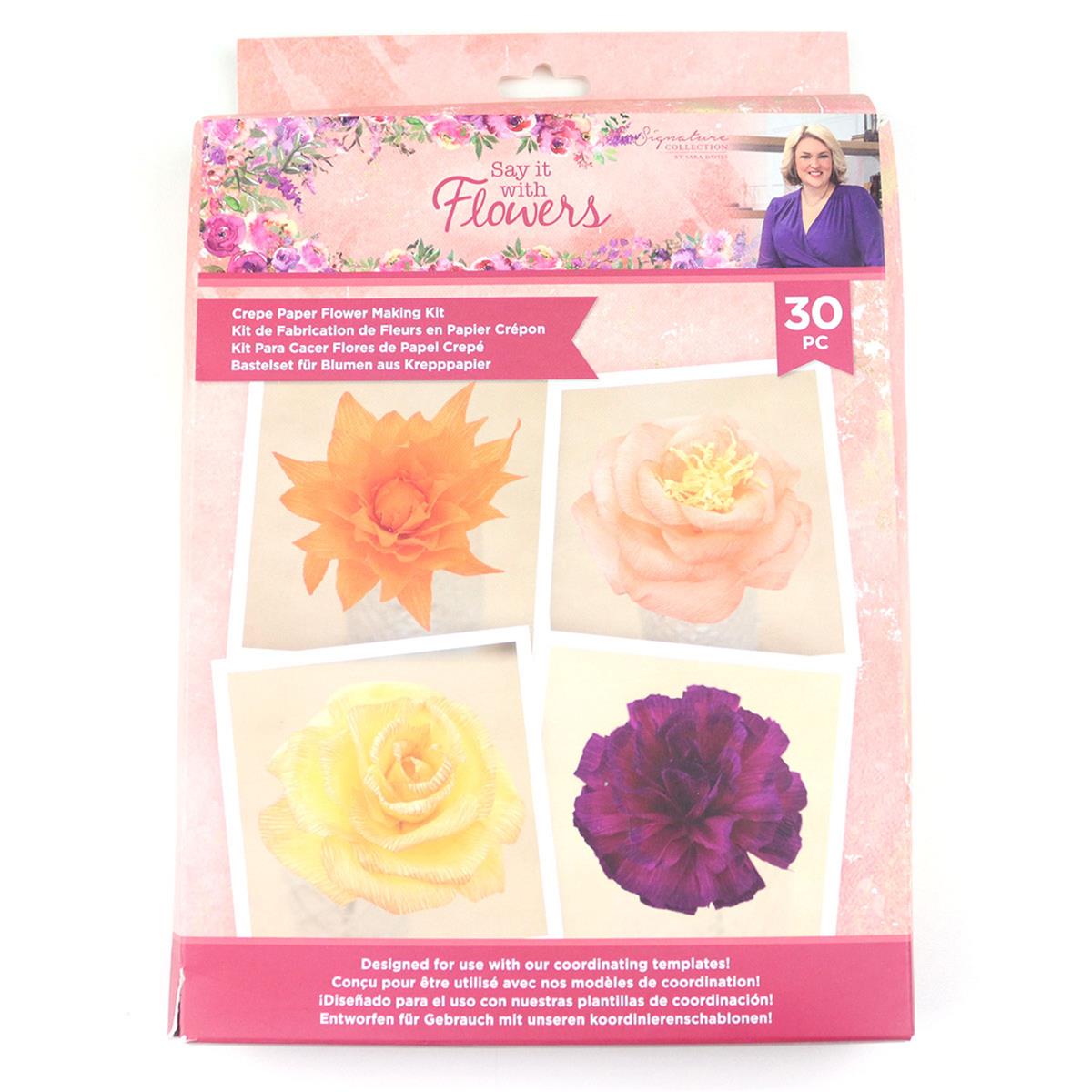 Sara Signature - Say It With Flowers - Crepe Paper Flower Making Kit ...