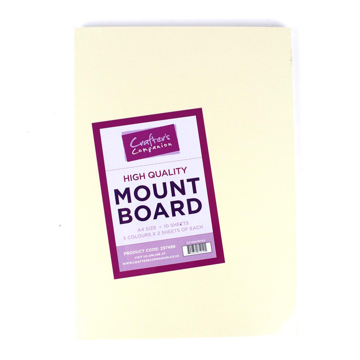 Crafters Companion High Quality A4 Mountboard - 10 Sheets | HobbyMaker