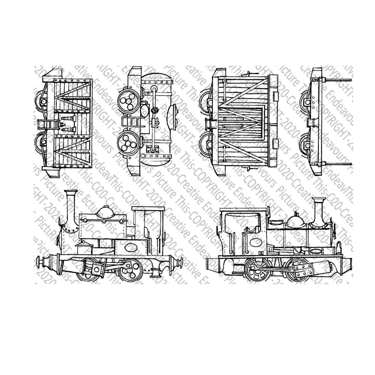 Nice Crafting - Picture This A6 Little Trains Set | HobbyMaker
