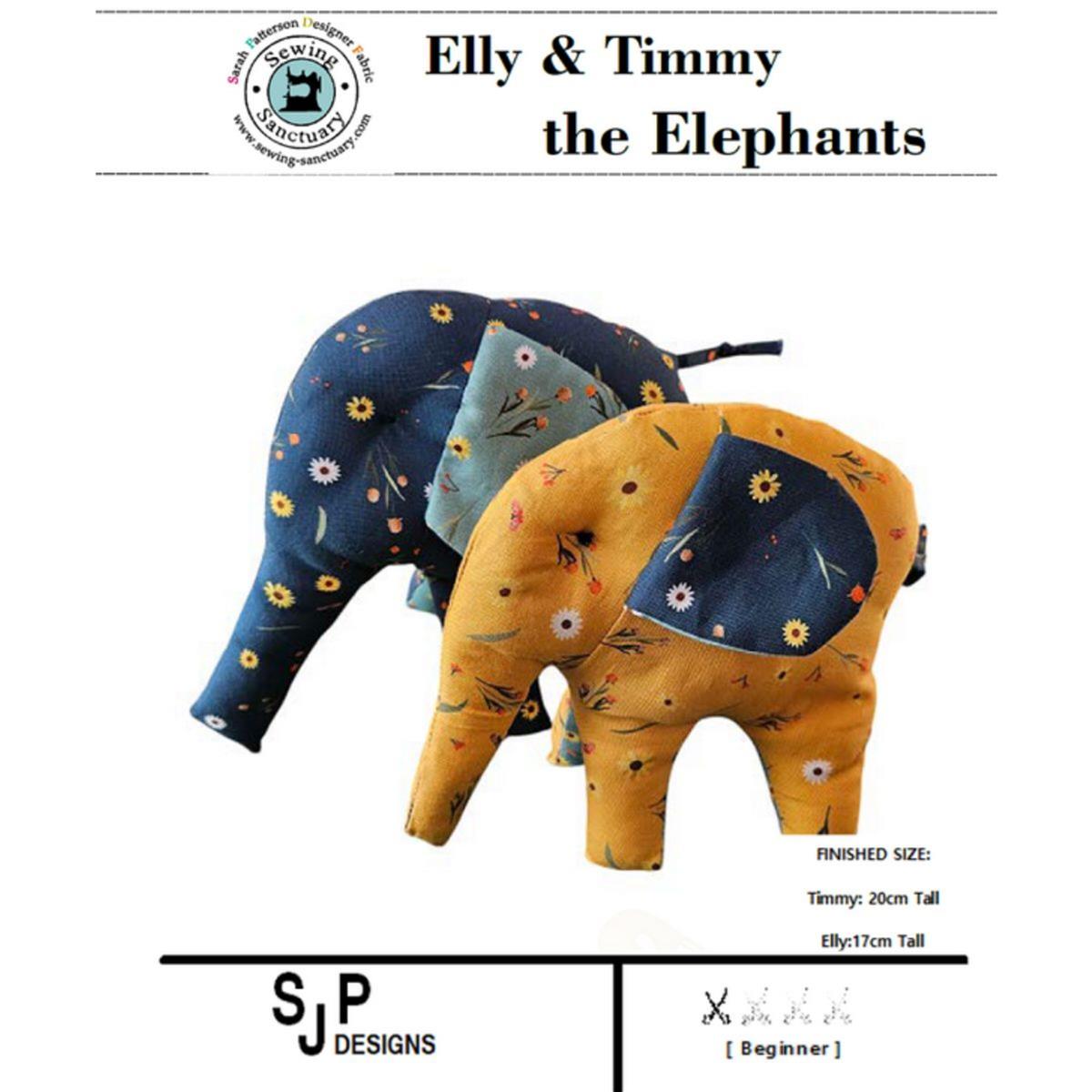Sewing - Sanctuary Elly & Timmy the Elephants Pattern & Instructions ...
