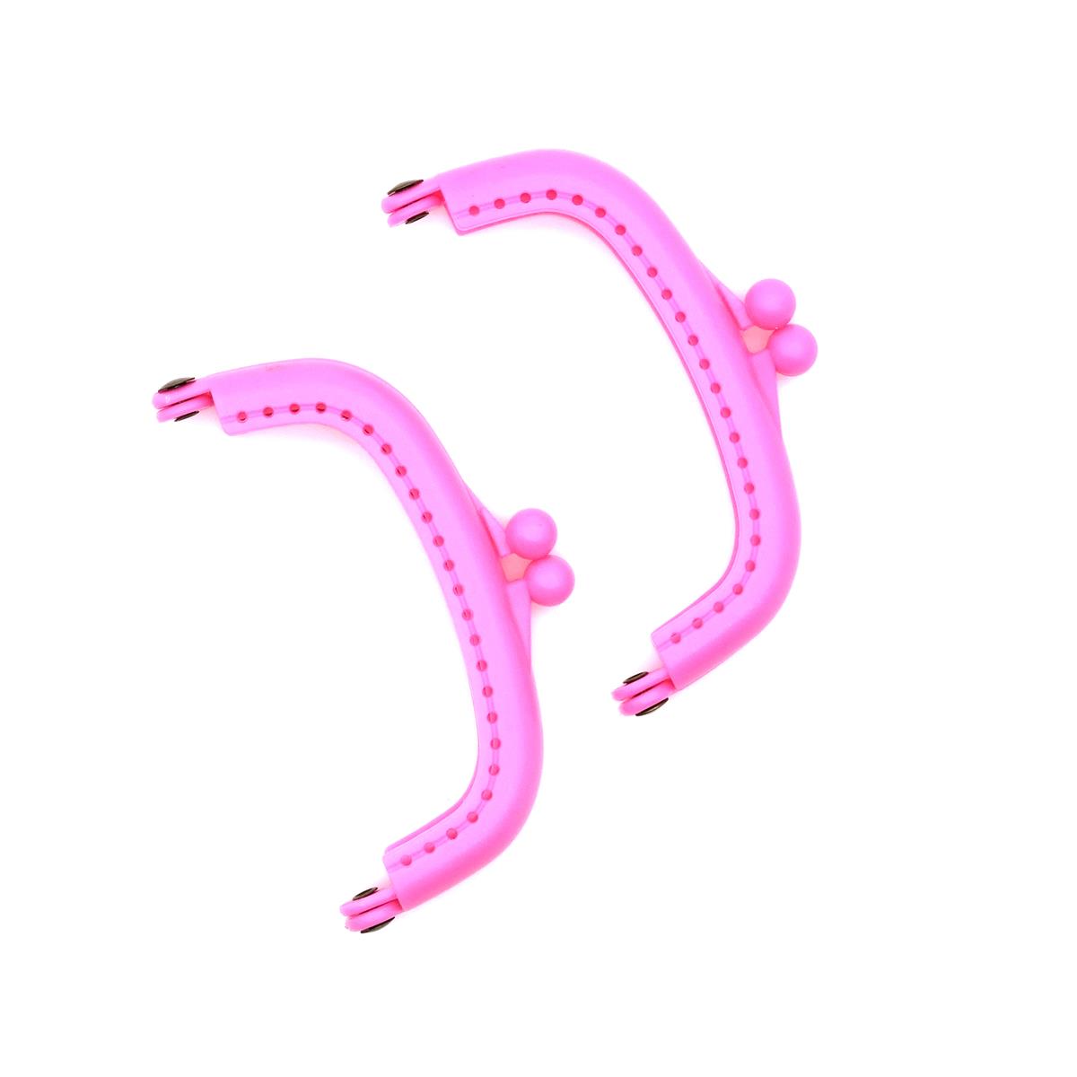 Pink Resin Purse Frame, 8.5cm (2 pcs/pack) | JewelleryMaker