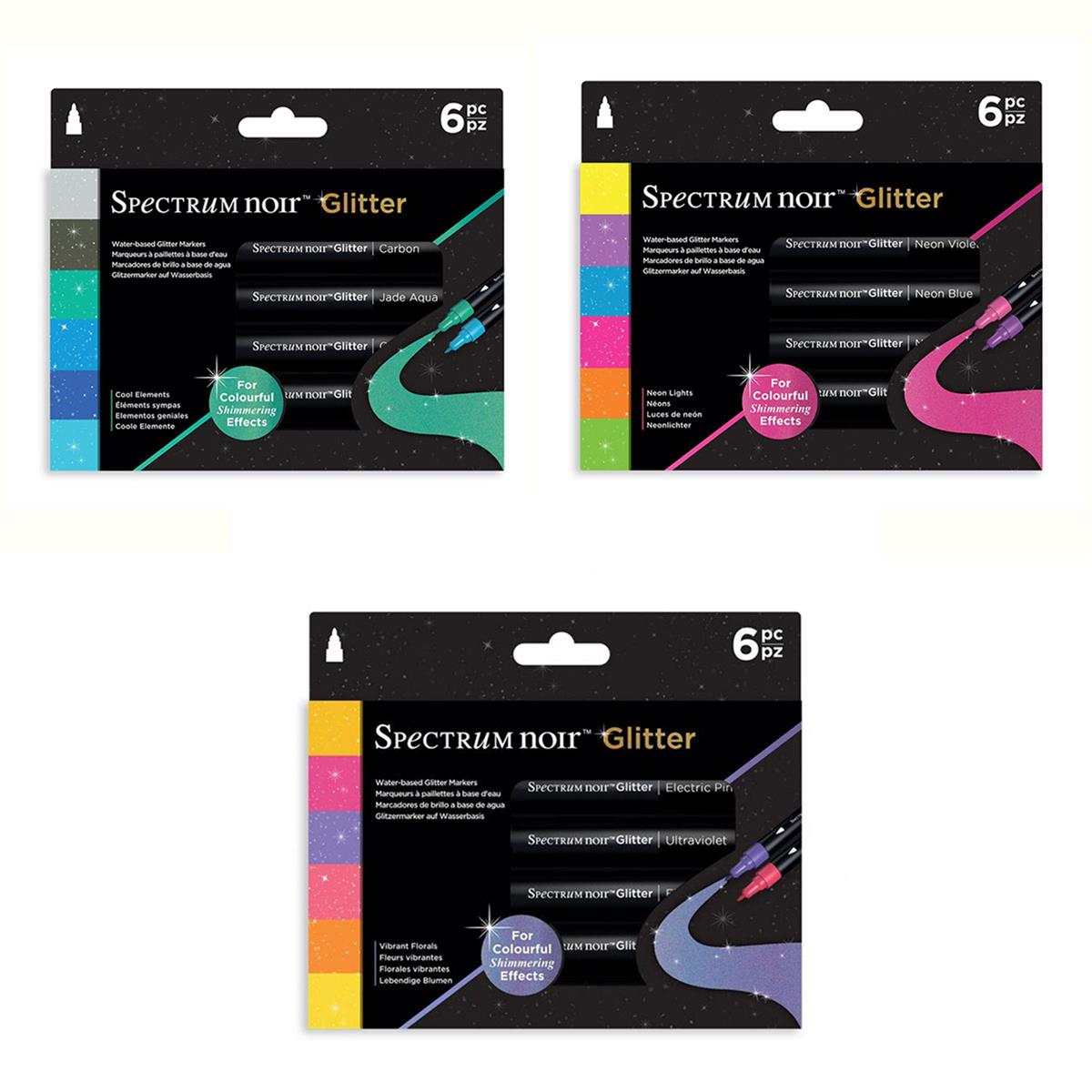 Spectrum Noir Glitter Marker 18PC Collection | HobbyMaker