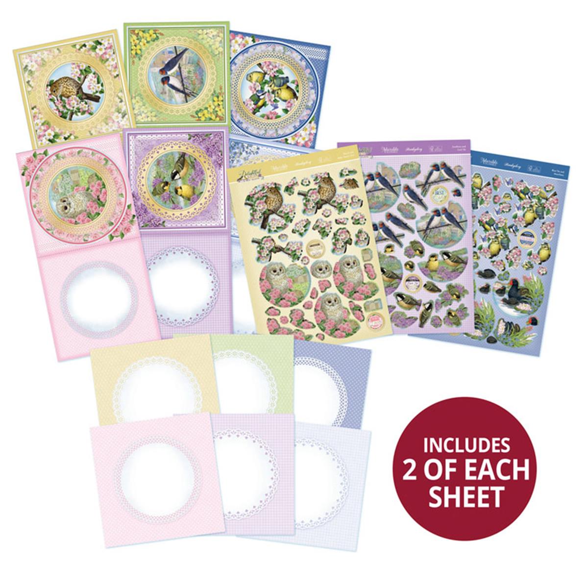 Hunkydory- Delightful Birds - A New Season Decoupage Card Kit | HobbyMaker