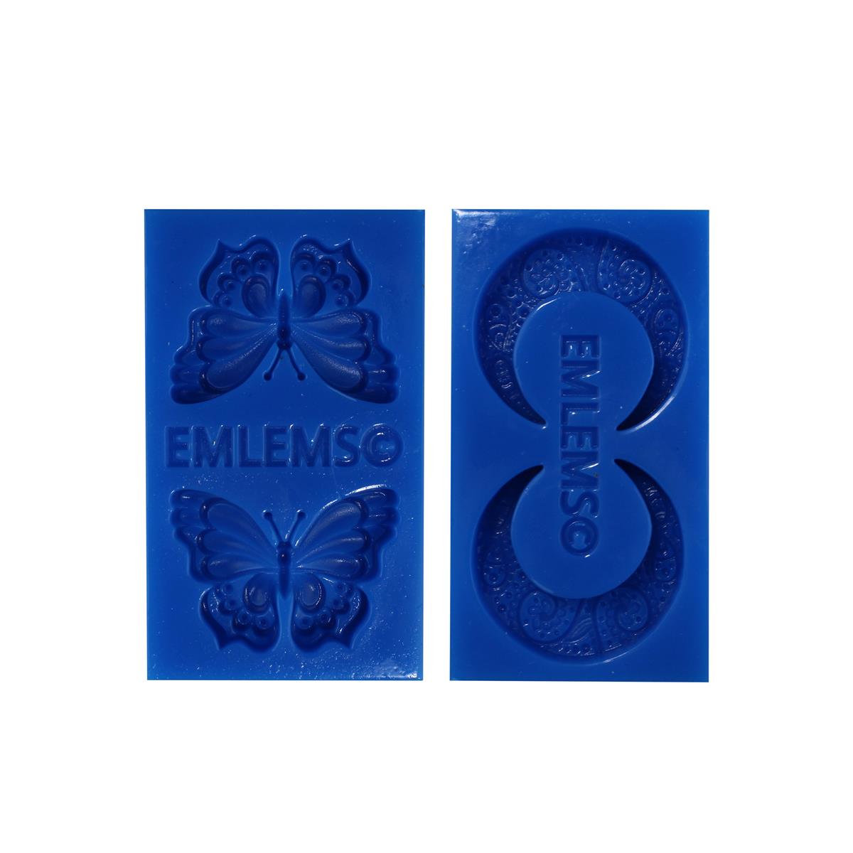 Emlems Miniature Moons and Butterflies Set of Two Silicone Moulds ...