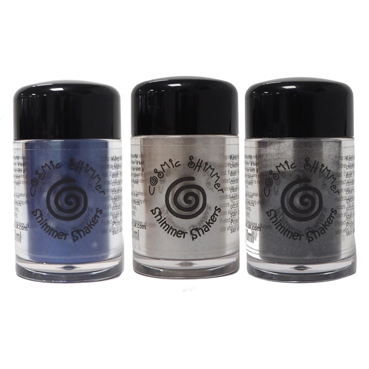 Cosmic Shimmer Shimmer Shakers - Set of 3 - Set A: Denim Dash, Dusky ...