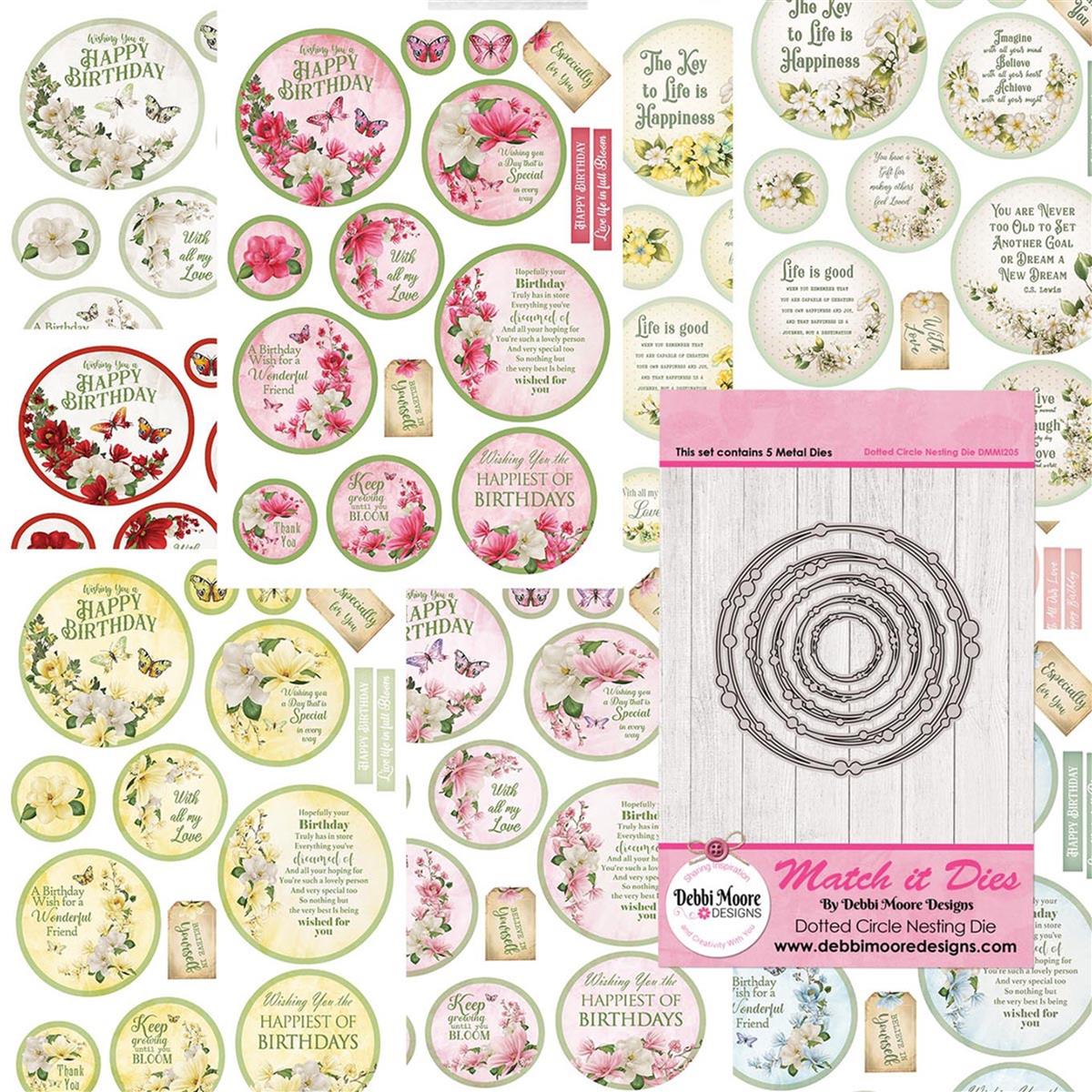 Debbi Moore Designs - Dotted Circle Nesting Die with Match It Toppers ...
