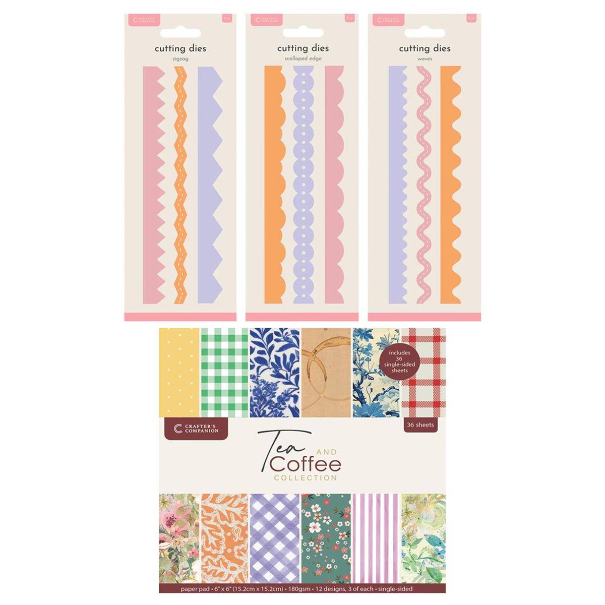 Crafter's Companion - Ric Rac Dies with FREE 6x6 Paper Pad | HobbyMaker