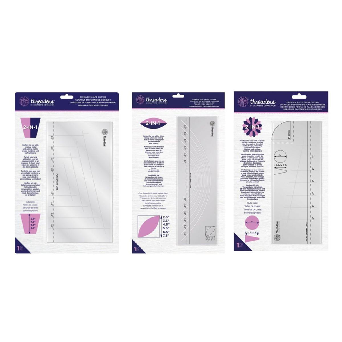 Threaders - Shape Cutters - Triple Pack | SewingStreet