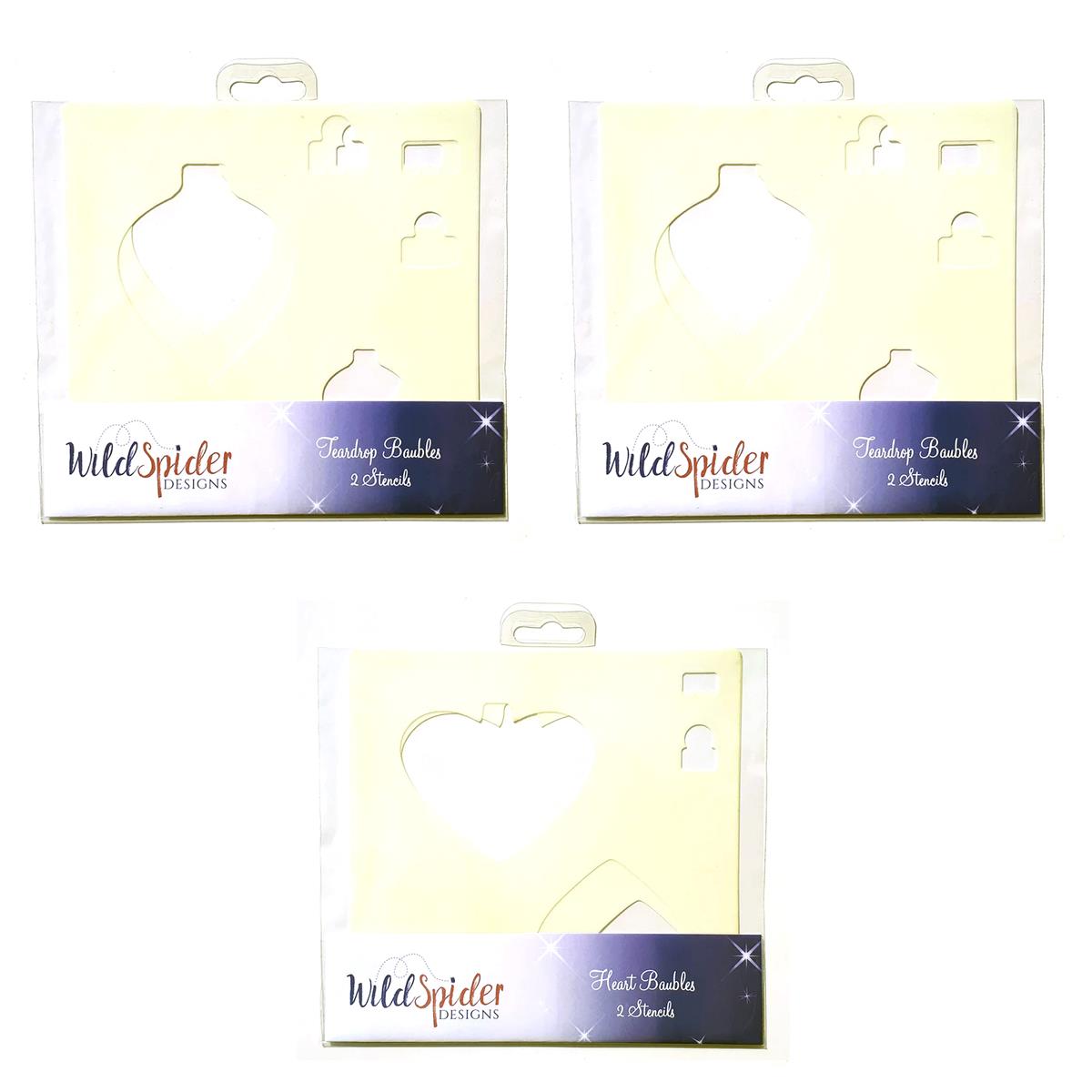 Wild Spider Bauble Stencils - Set 1 | HobbyMaker