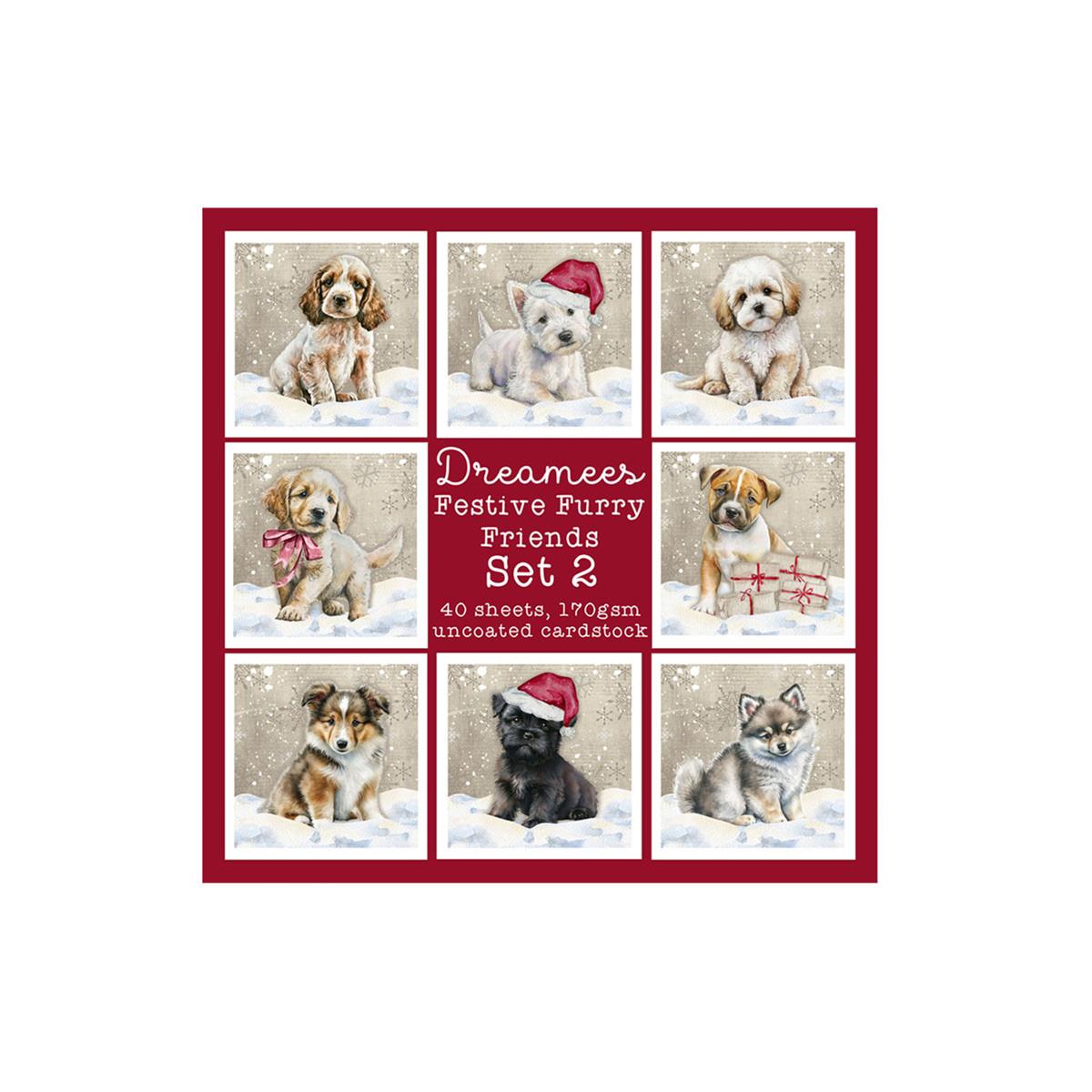 Festive Furry Friends Set 2 Image Pad | HobbyMaker