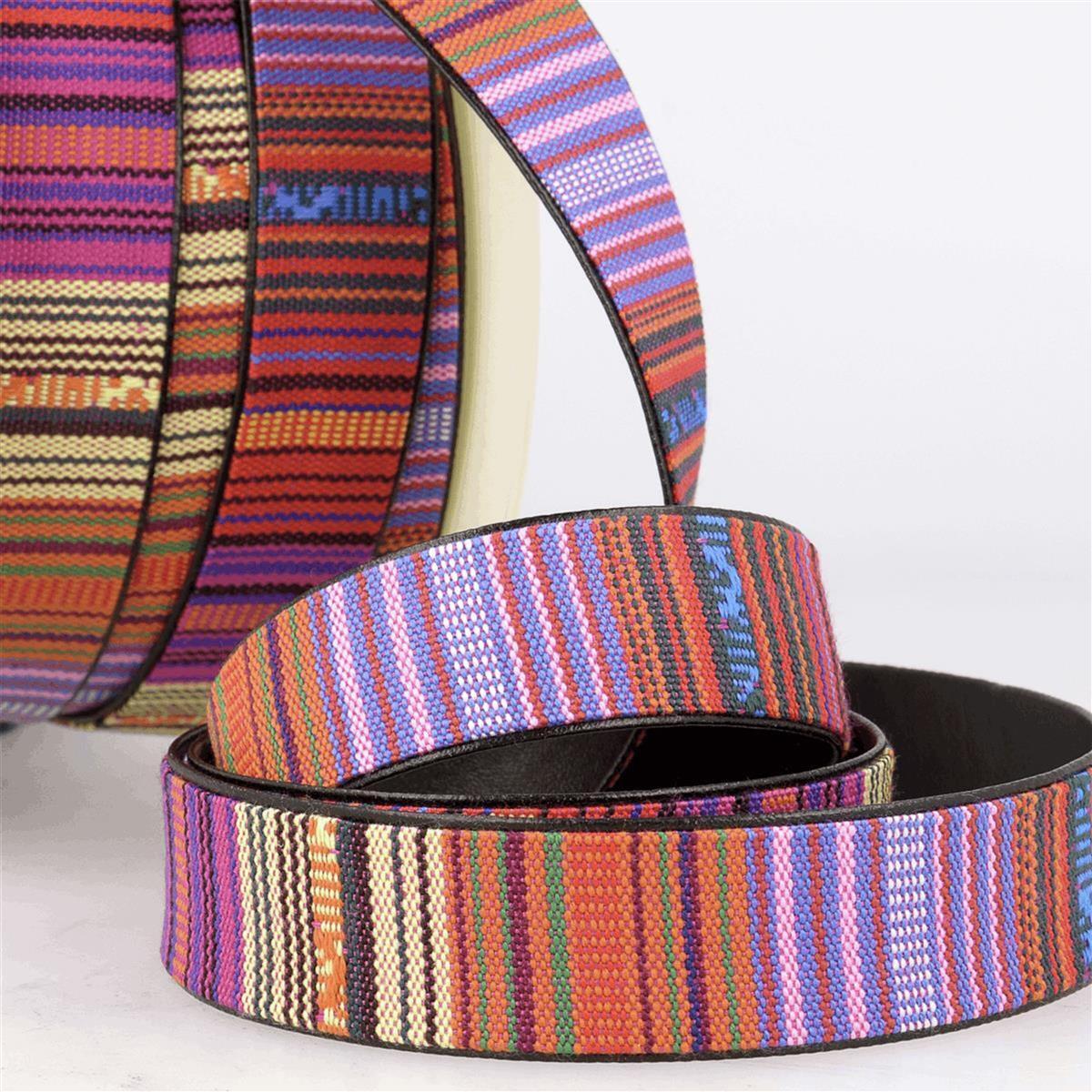 Faux Leather Webbing Patterned Multi-Colour 25mm x 0.5m (Cut to Order ...