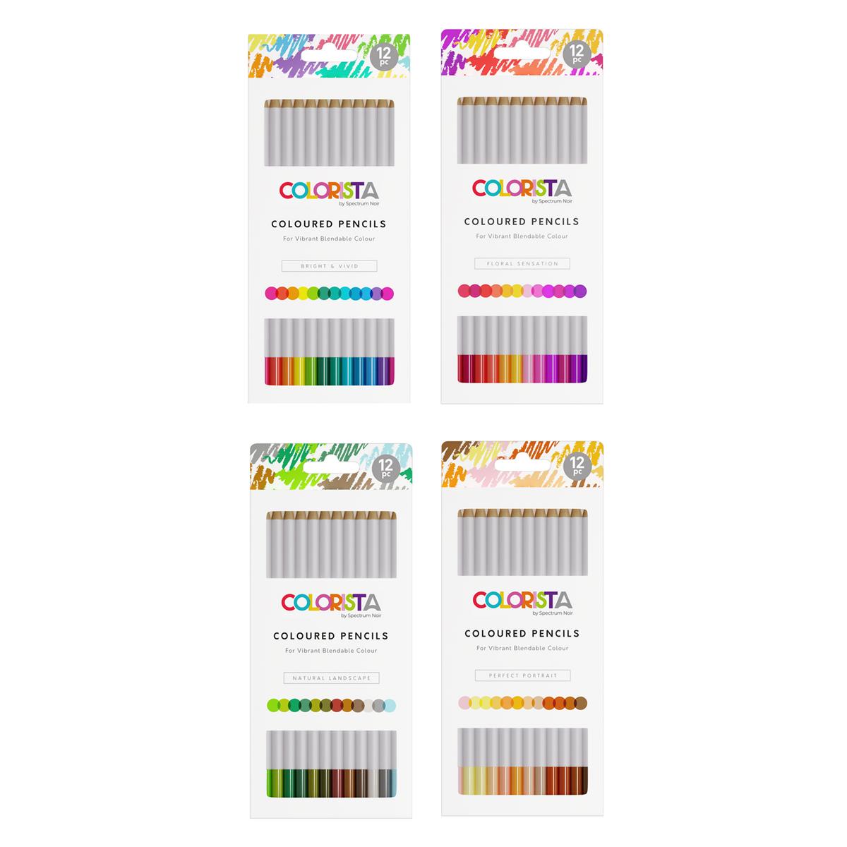 Crafters Companion- Colorista - Coloured Pencil Collection - 48 Pack ...