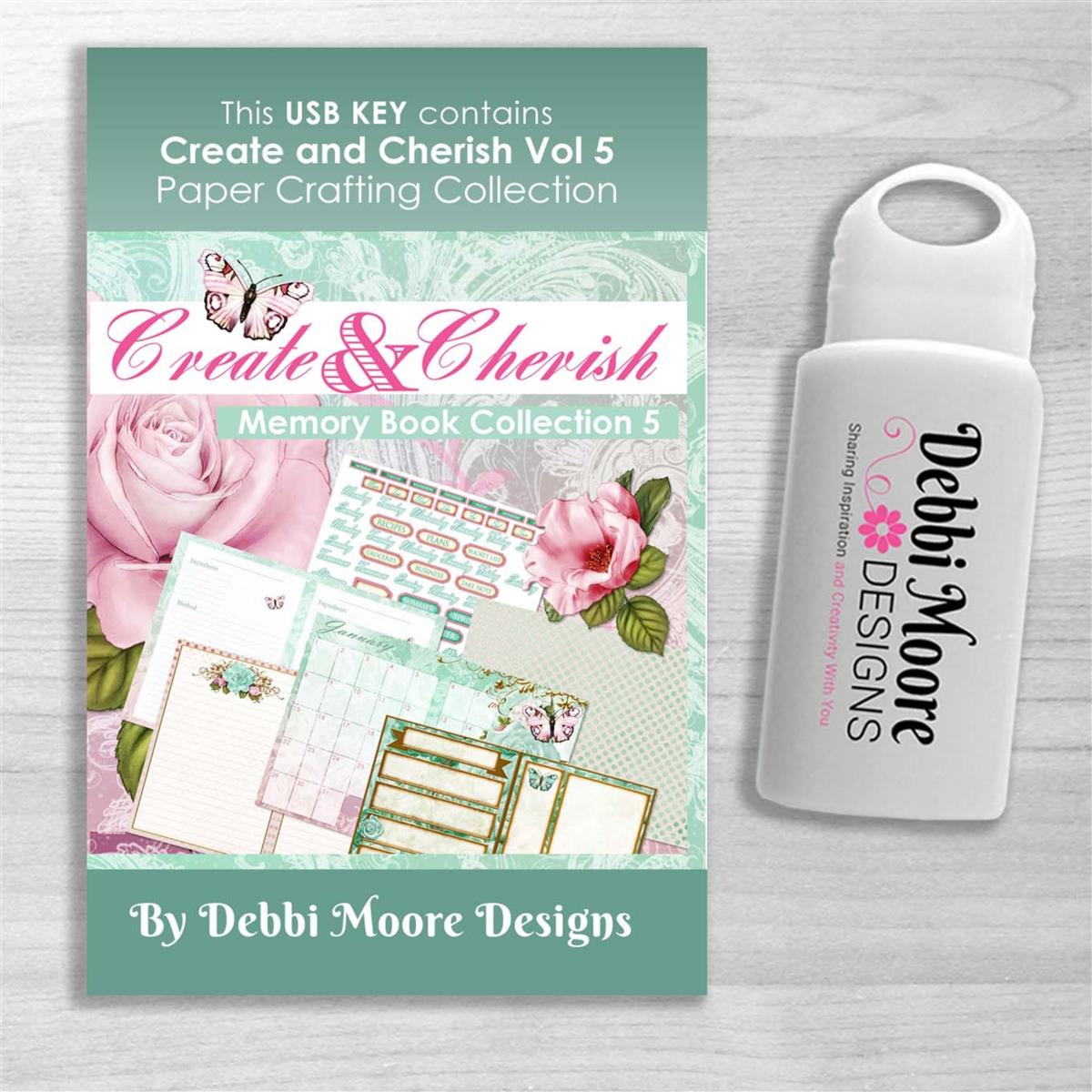 Debbi Moore Designs- Create and Cherish Vol 5 Collection USB Key ...