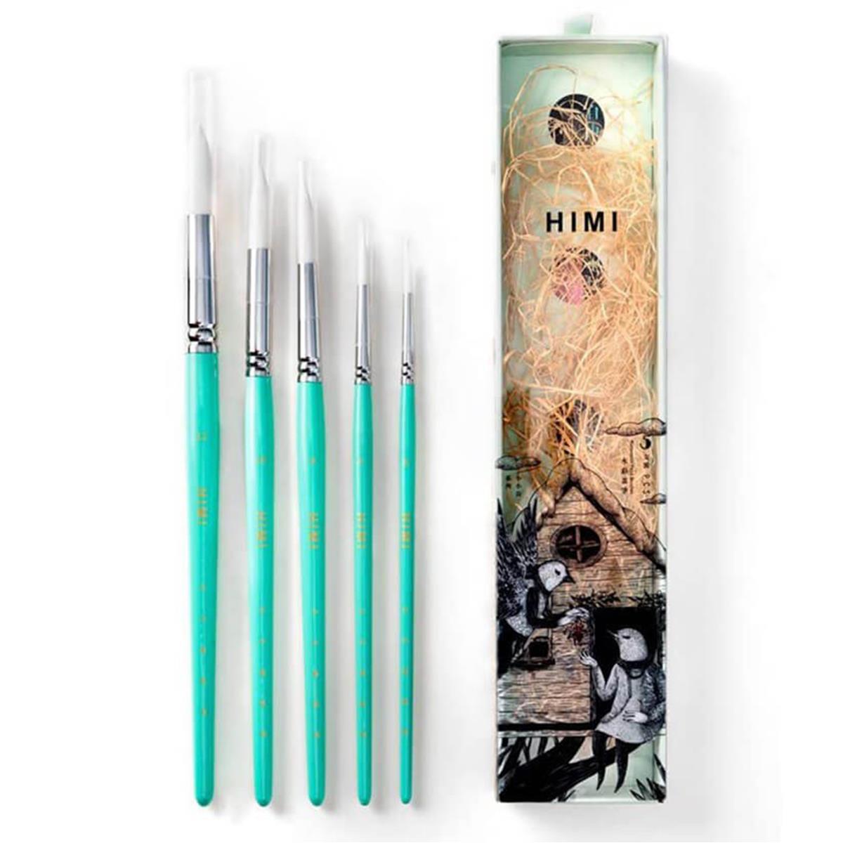 HIMI Little Bird Watercolour Brushes - Green | HobbyMaker