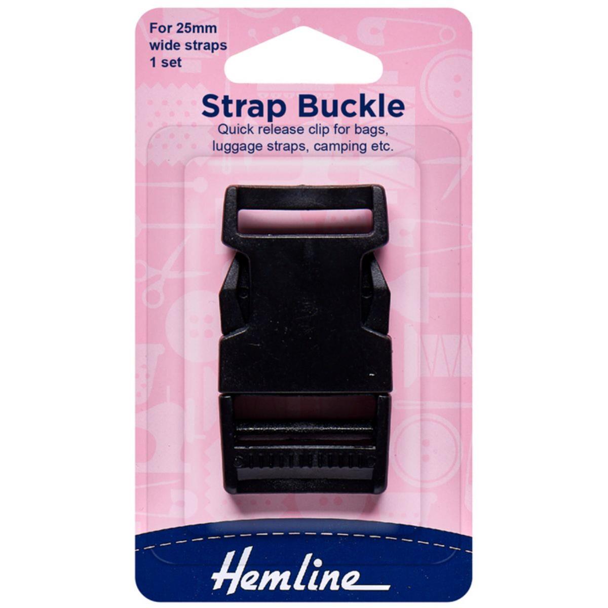Black Strap Buckle 25mm (1pc) | SewingStreet