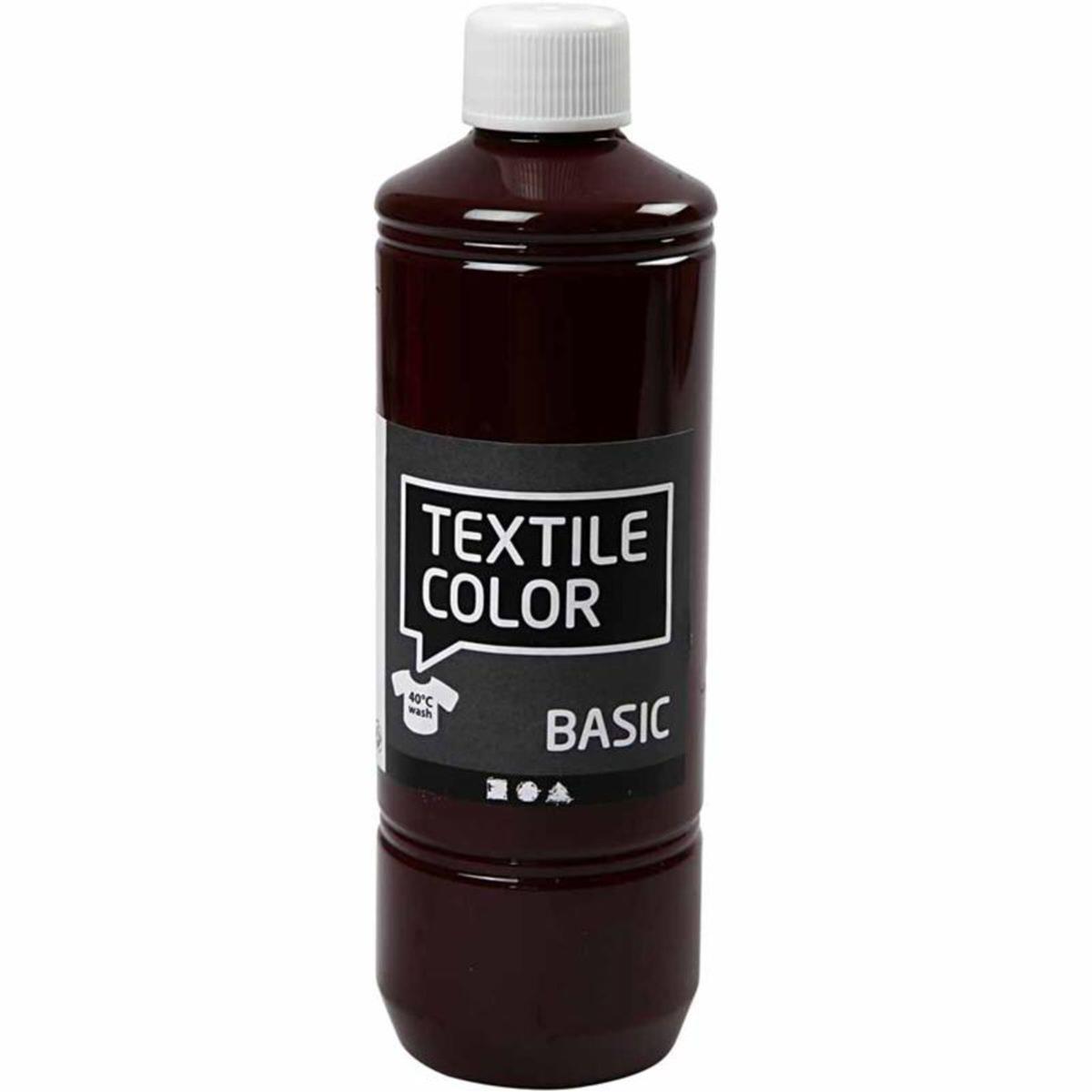Textile Color Paint, aubergine, 500 ml/ 1 bottle | HobbyMaker