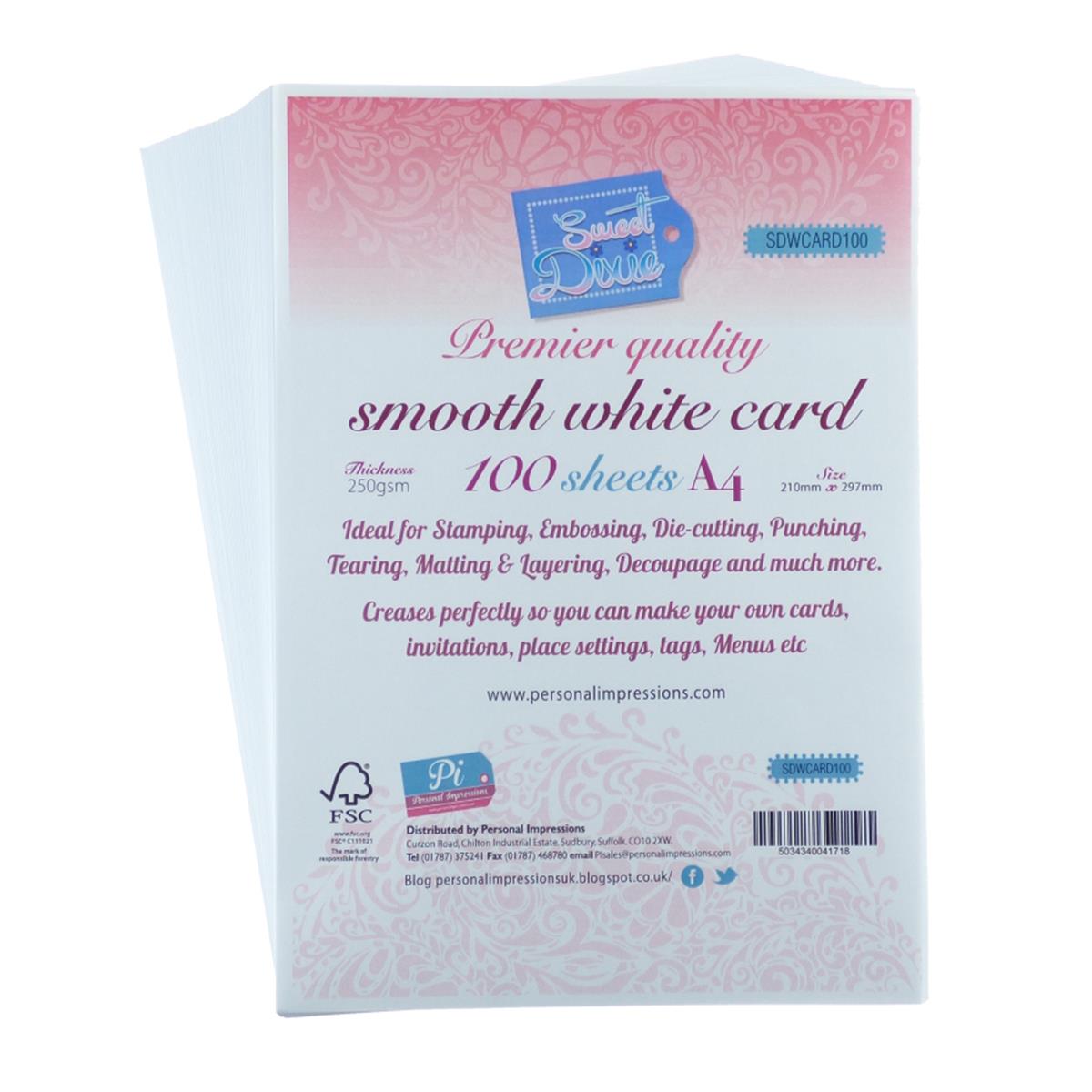 Premier Smooth White Card A4 x100 | HobbyMaker