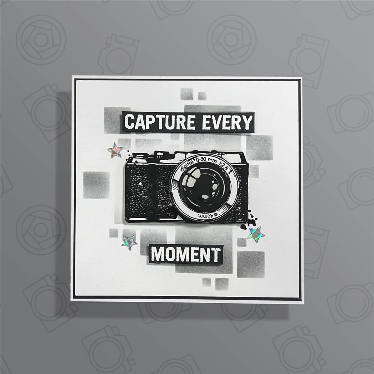 Visible Image - Capture Every Moment Stamp Set & Squared Stencil £12.98 ...