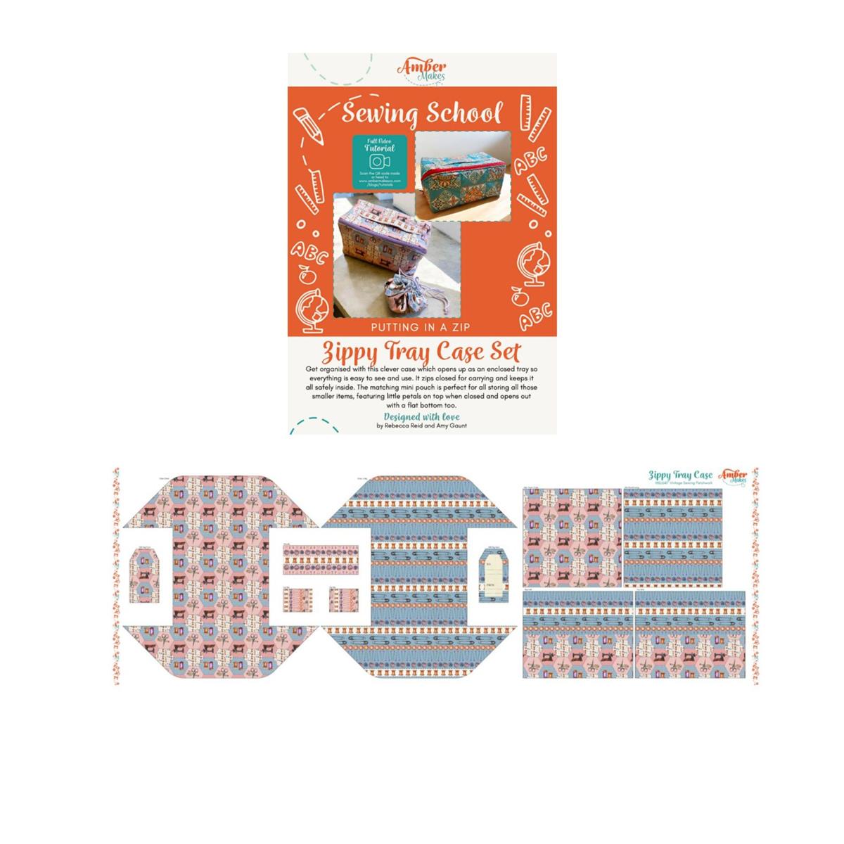 Amber Makes Sewing School Zippy Tray Case Kit - Vintage Sewing ...