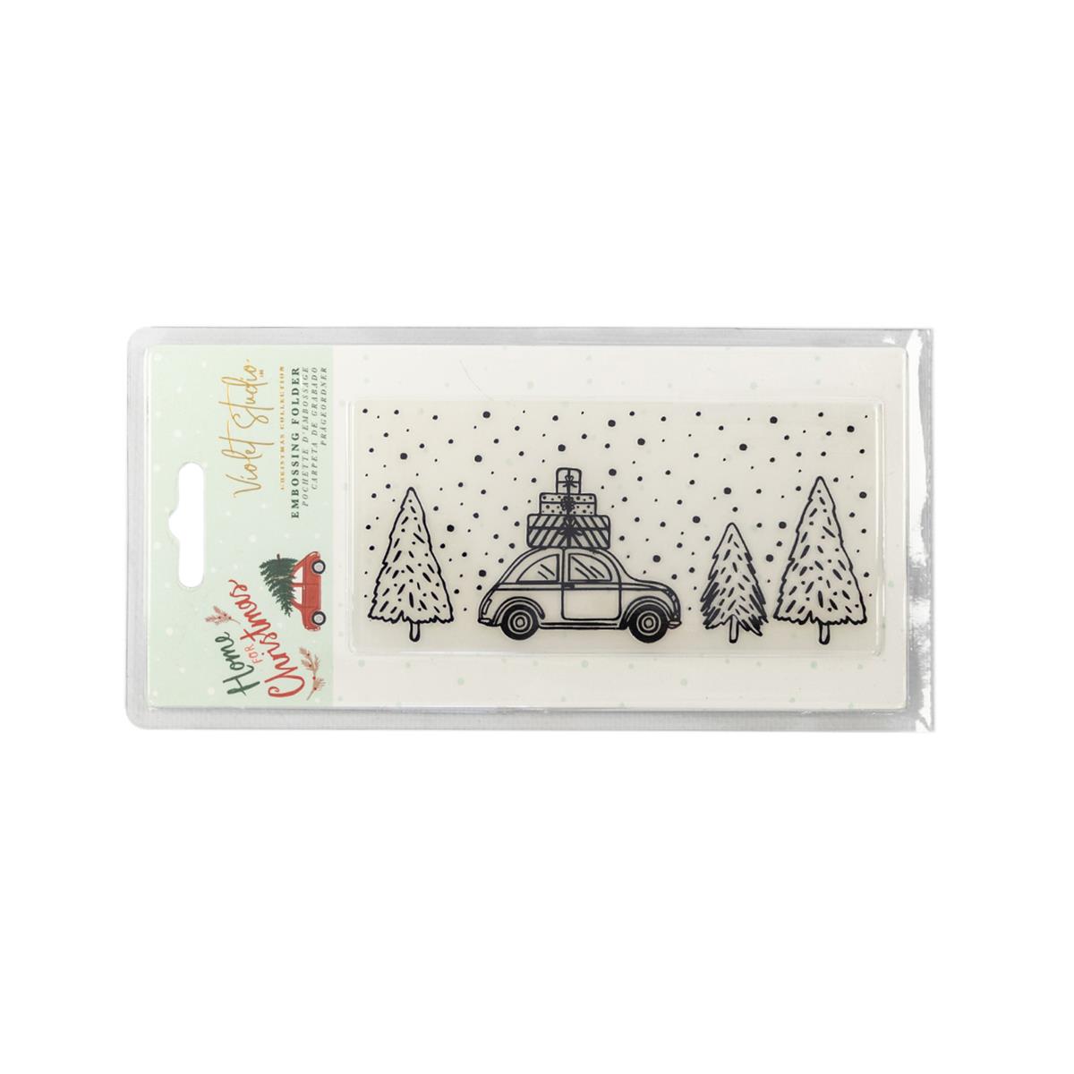 Violet Studios Mini Embossing Folder - Scene - Home for Christmas ...