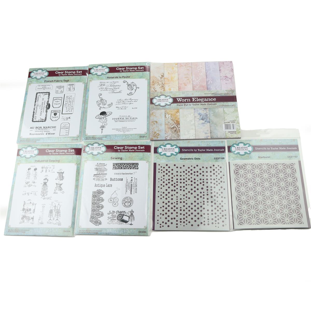 I Want It ALL Bundle - 4 Stamp Sets, 2 Stencils and a Paper Pad ...