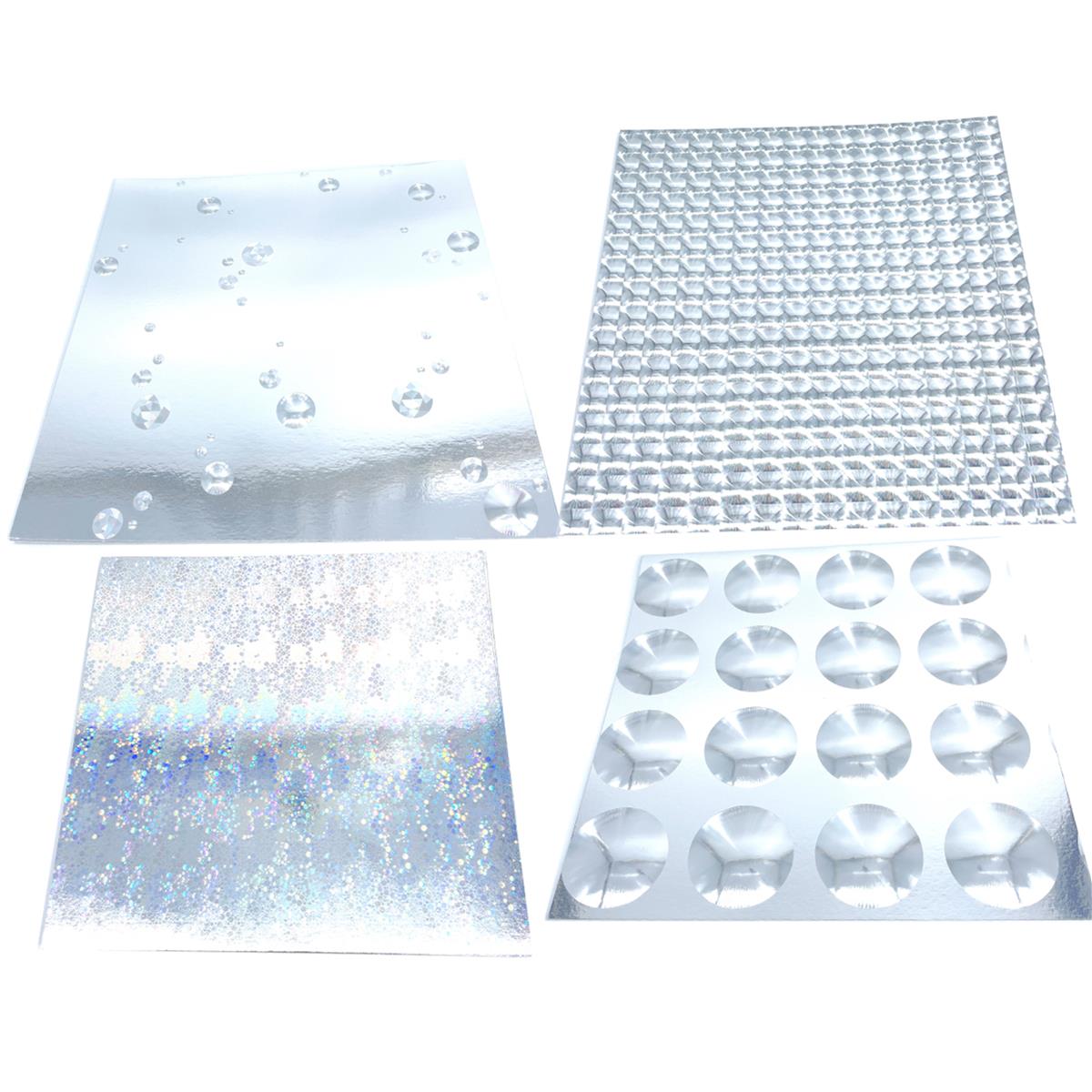 12 X 12 HOLOGRAPHIC MIX MULTI-BUY BUNDLE - 40 SHEETS | HobbyMaker