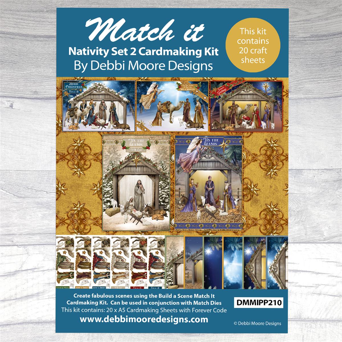 Debbi Moore Designs - Match It Build A Scene Nativity Set 2 Cardmaking ...