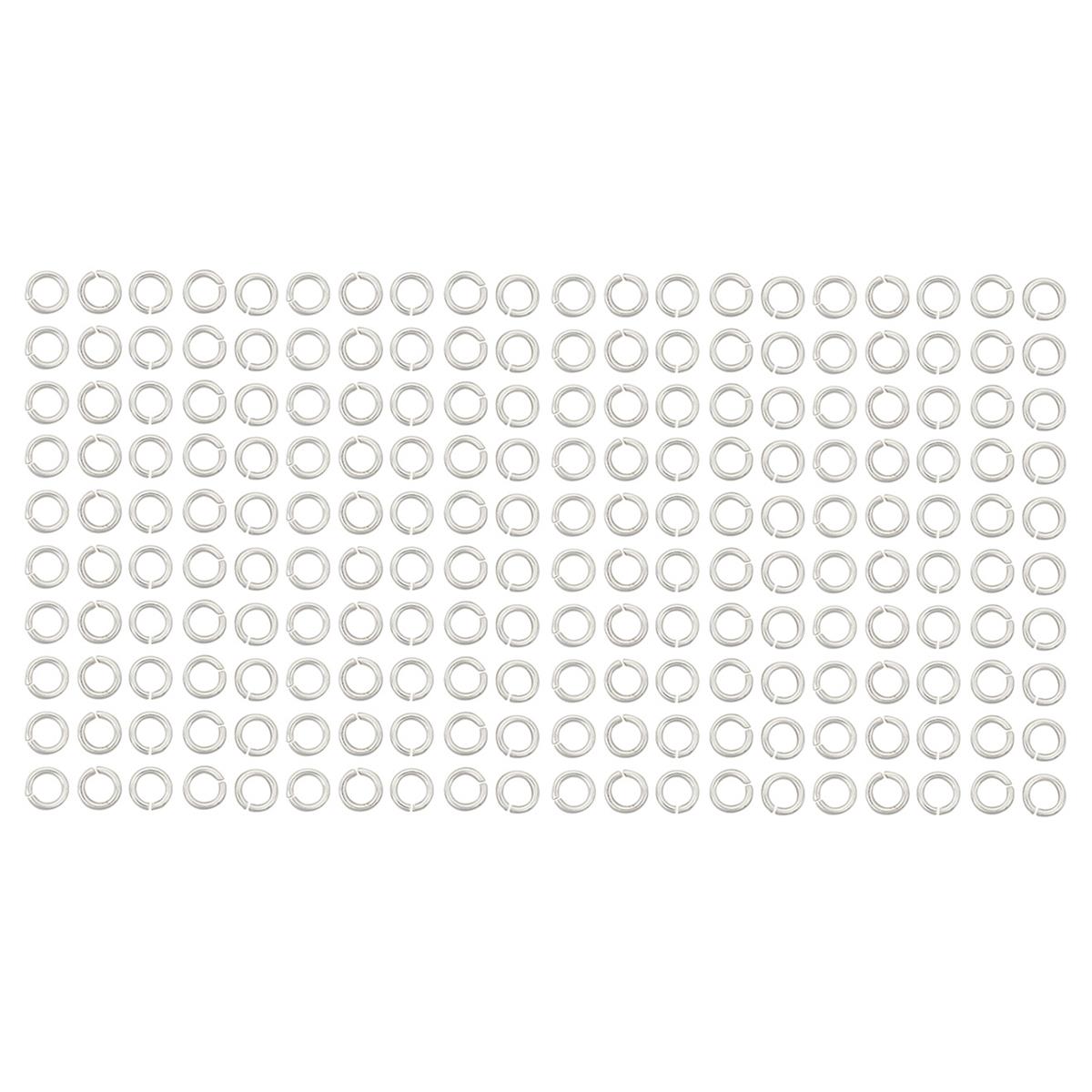 Silver Plated Copper Open Jump Rings Approx 6mm OD 200pcs | JewelleryMaker