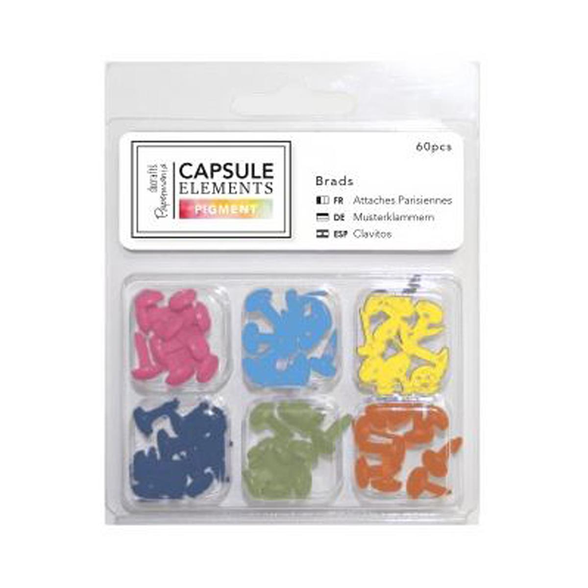 Brads (60pcs) - Capsule Collection - Elements Pigment | HobbyMaker