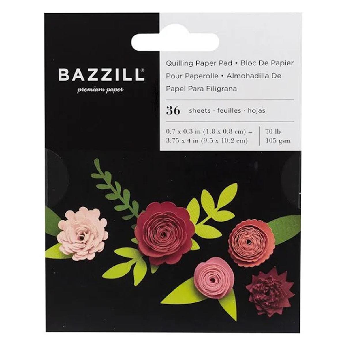 Bazzill Quilling Perforated Paper Pack Rosey, 36 Sheets | HobbyMaker