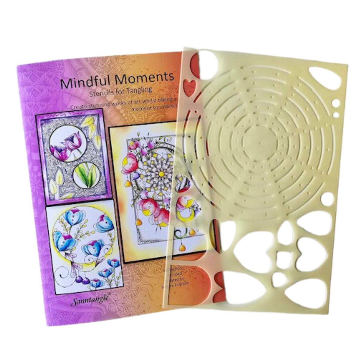 Sanntangle Mindful Moments Stencil and Instructions (Large Size) | HobbyMaker