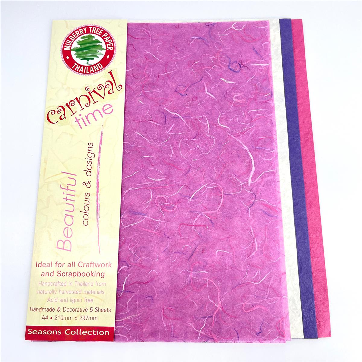 SEASONS COLLECTION- MULBERRY TREE PAPER - PACK 10, 5 sheet bundle of ...