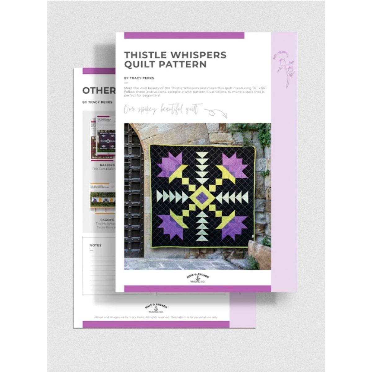 Rope & Anchor Thistle Pattern | SewingStreet