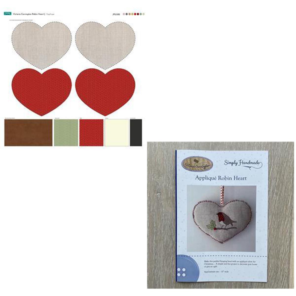 Victoria Carrington's Applique Hanging Robin Kit: Panel & Instructions ...