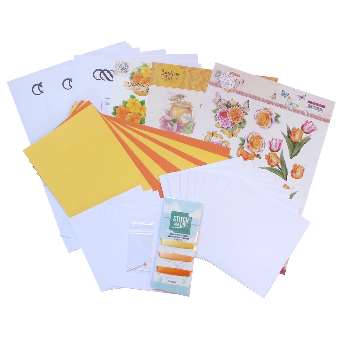 Bees & Flowers Paper Embroidery Kit | HobbyMaker