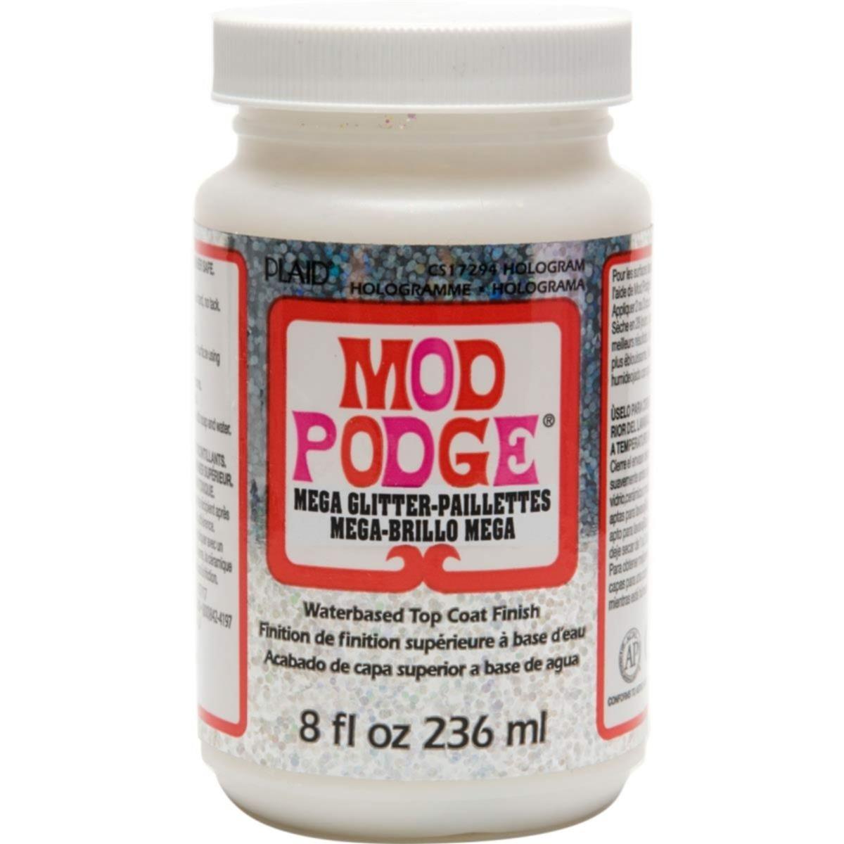 Mod Podge Mega Glitter Hologram 8 Oz. | HobbyMaker