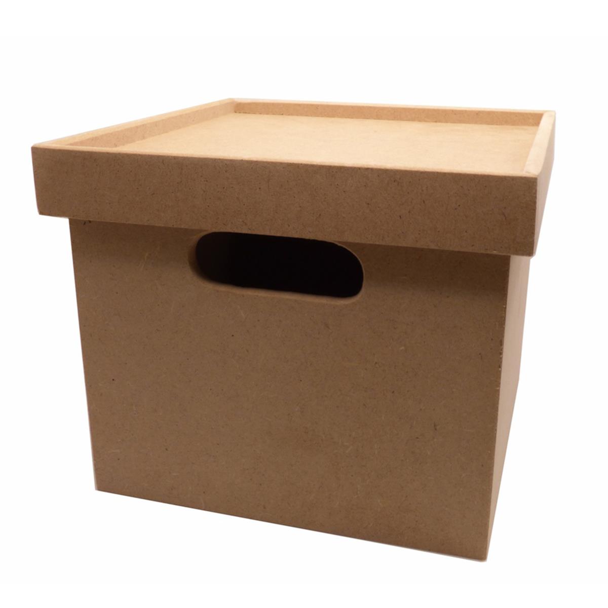 Cadence MDF Sqaure Box 19cm x 19cm x 8cm | HobbyMaker