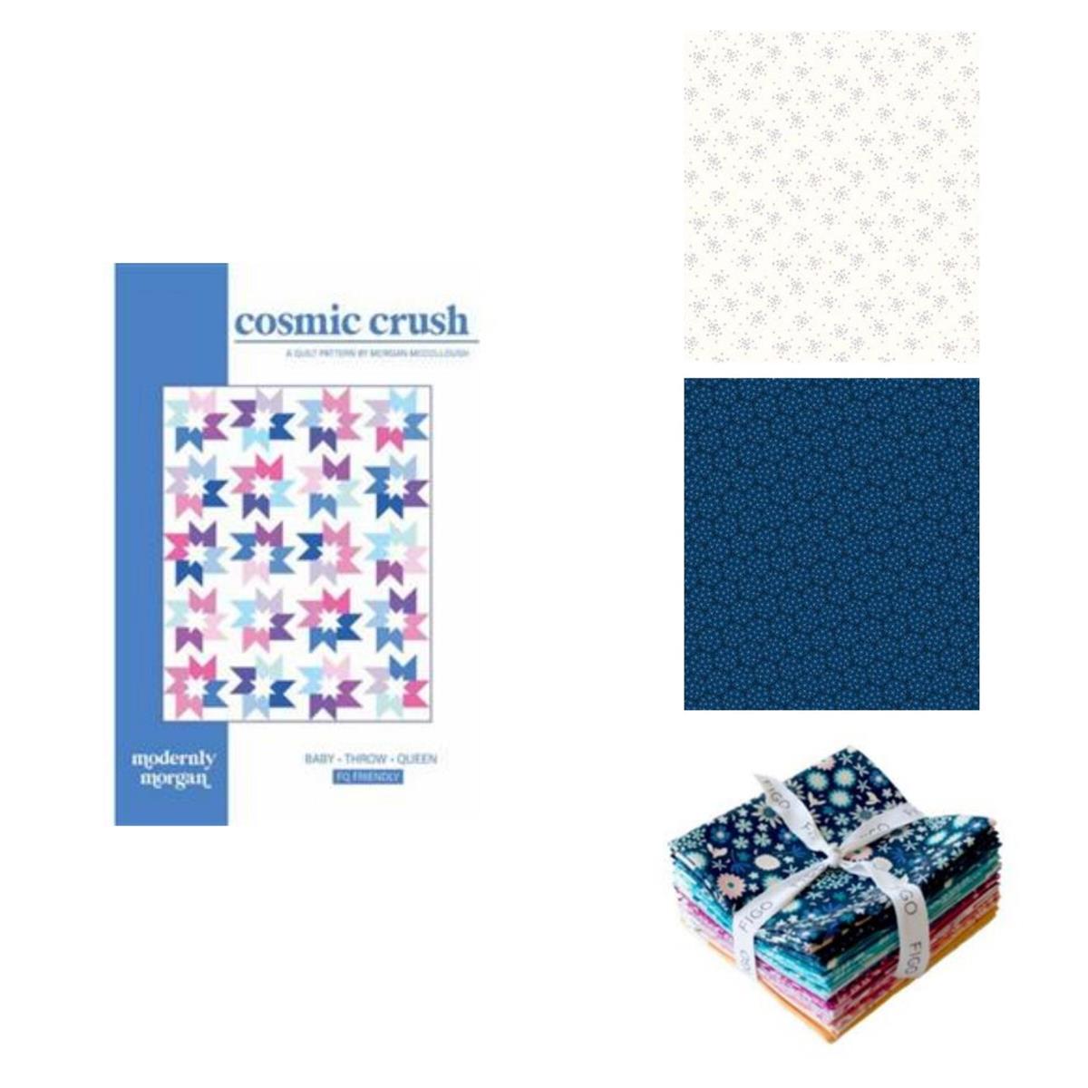 Cosmic Crush Quilt Kit 152 x 190cm: Instructions, FQ (15) and Fabric ...