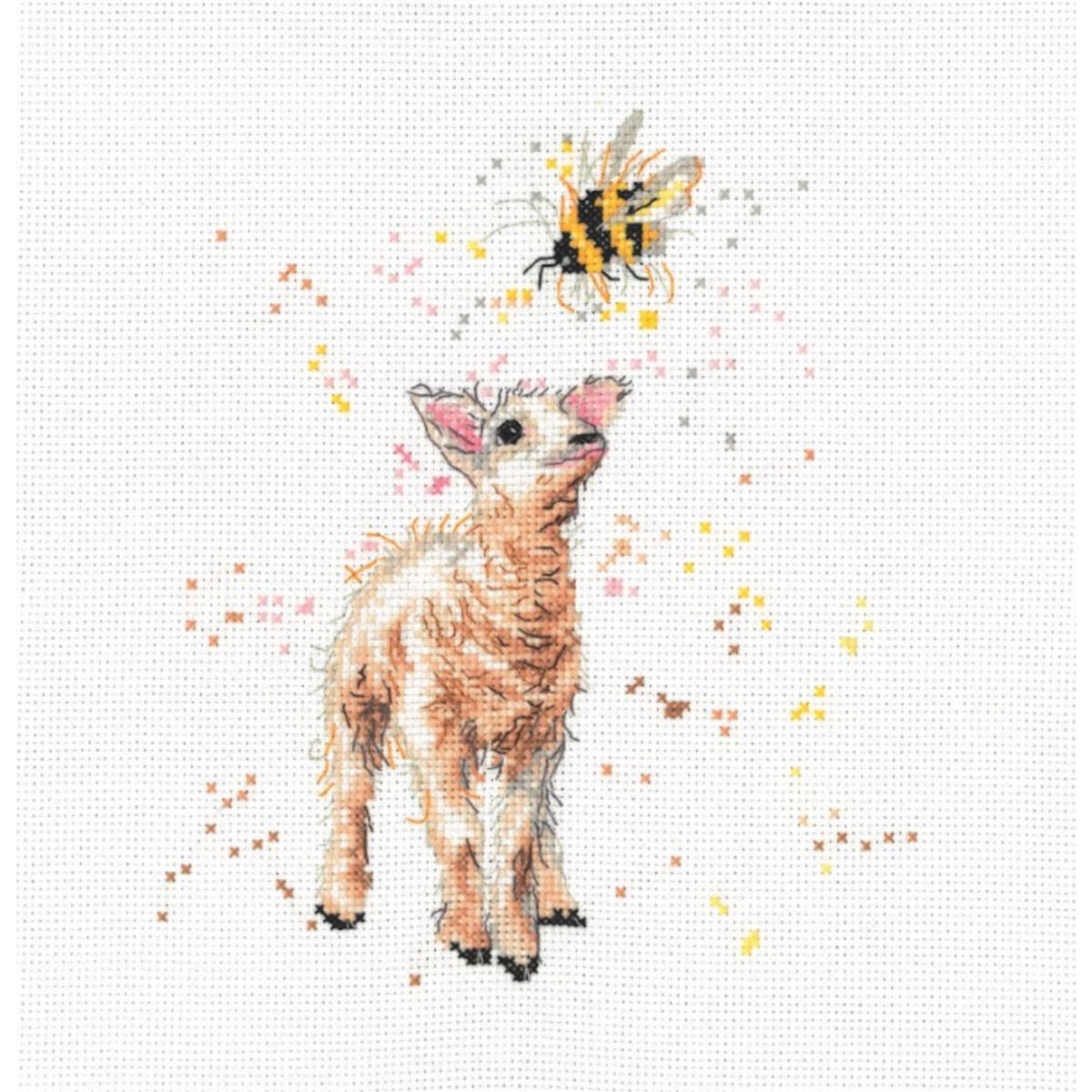 Bree Merryn Barley and Bumble Cross Stitch Kit on Aida | SewingStreet