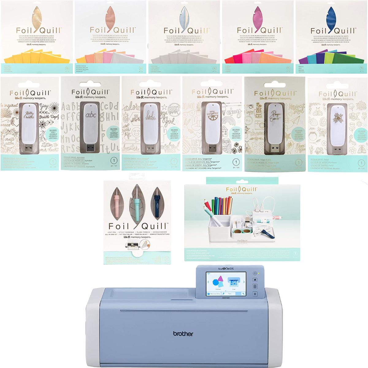 Brother ScanNCut SDX 1200 Machine & We R Makers Foil Quill MEGA Bundle ...