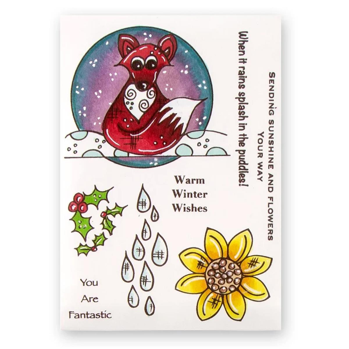 Fantastic Fox Stamp Set | HobbyMaker