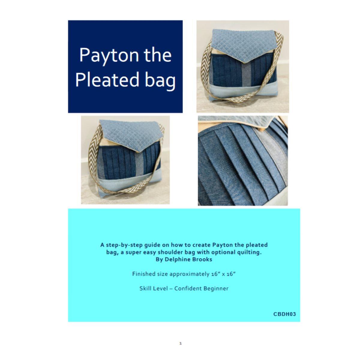 Delphine Brooks Payton The Pleated Bag Instructions | SewingStreet