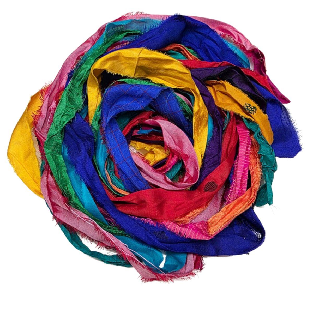 Janie's Originals - Brights Sari Ribbons Mixed Colours - 10m | SewingStreet