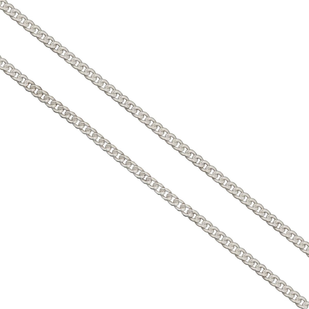 925 Sterling Silver Curb Chain on Spool, Approx 1m | JewelleryMaker