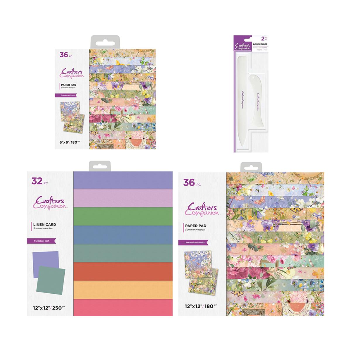 Crafter's Companion Summer Meadow Paper Pads Collection with FREE 2PC ...