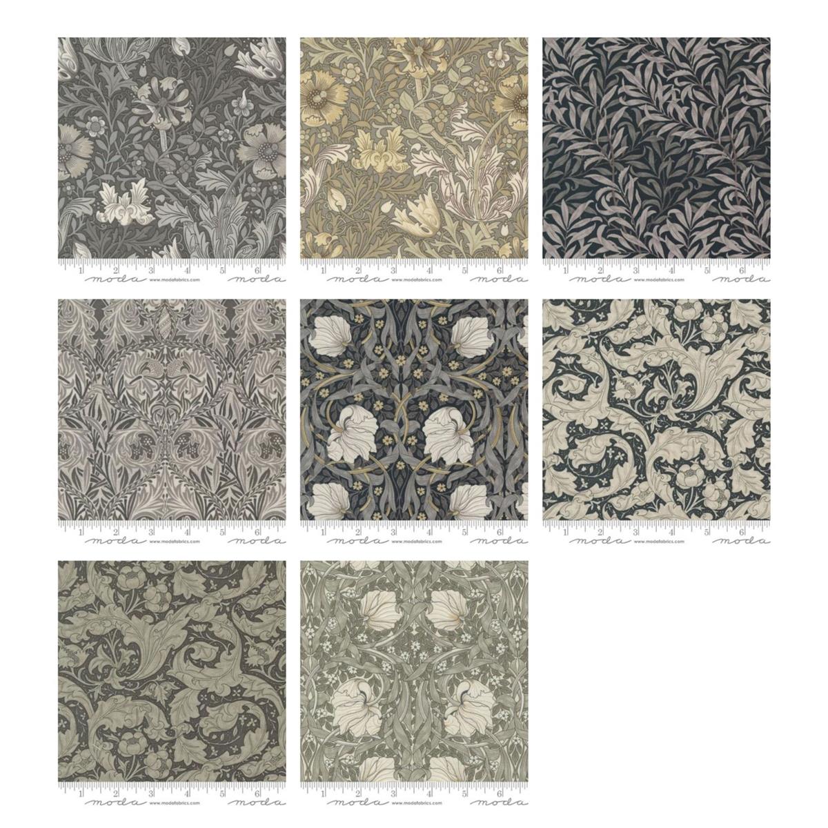 Moda Best Of Morris Ebony Fabric Bundle (4m) - Save £5 | SewingStreet