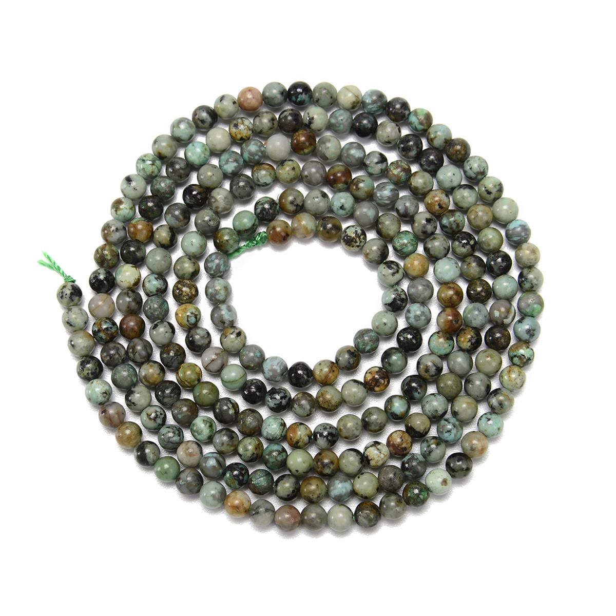 150cts African Jasper Plain Rounds Approx 5mm, 1 metre Strand ...