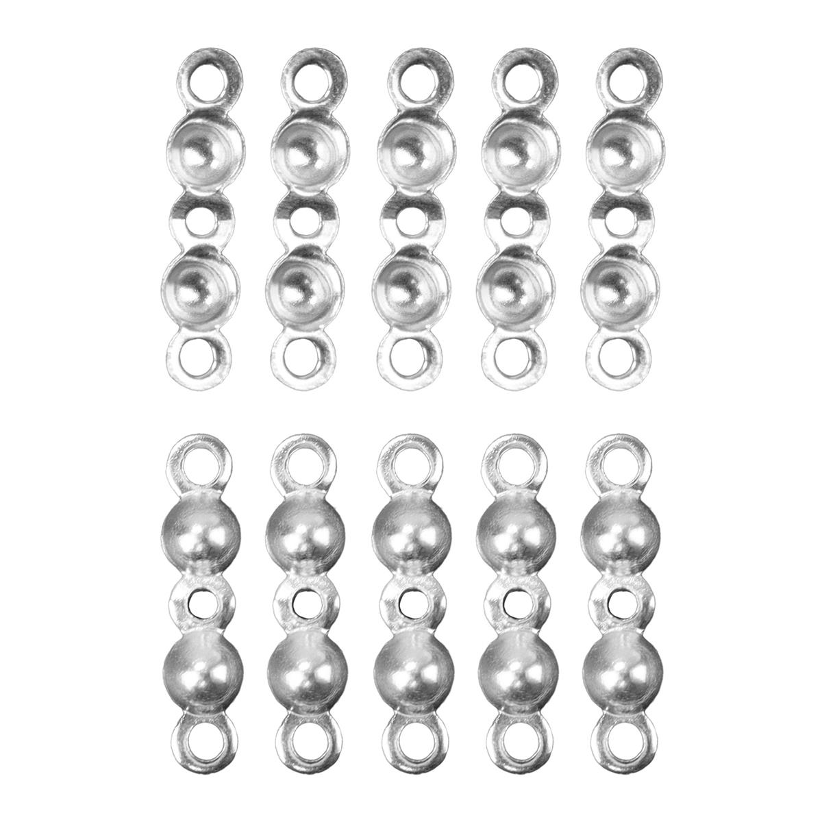 925 Sterling Silver Calotte Covers Apptox 3mm, 10pcs | JewelleryMaker