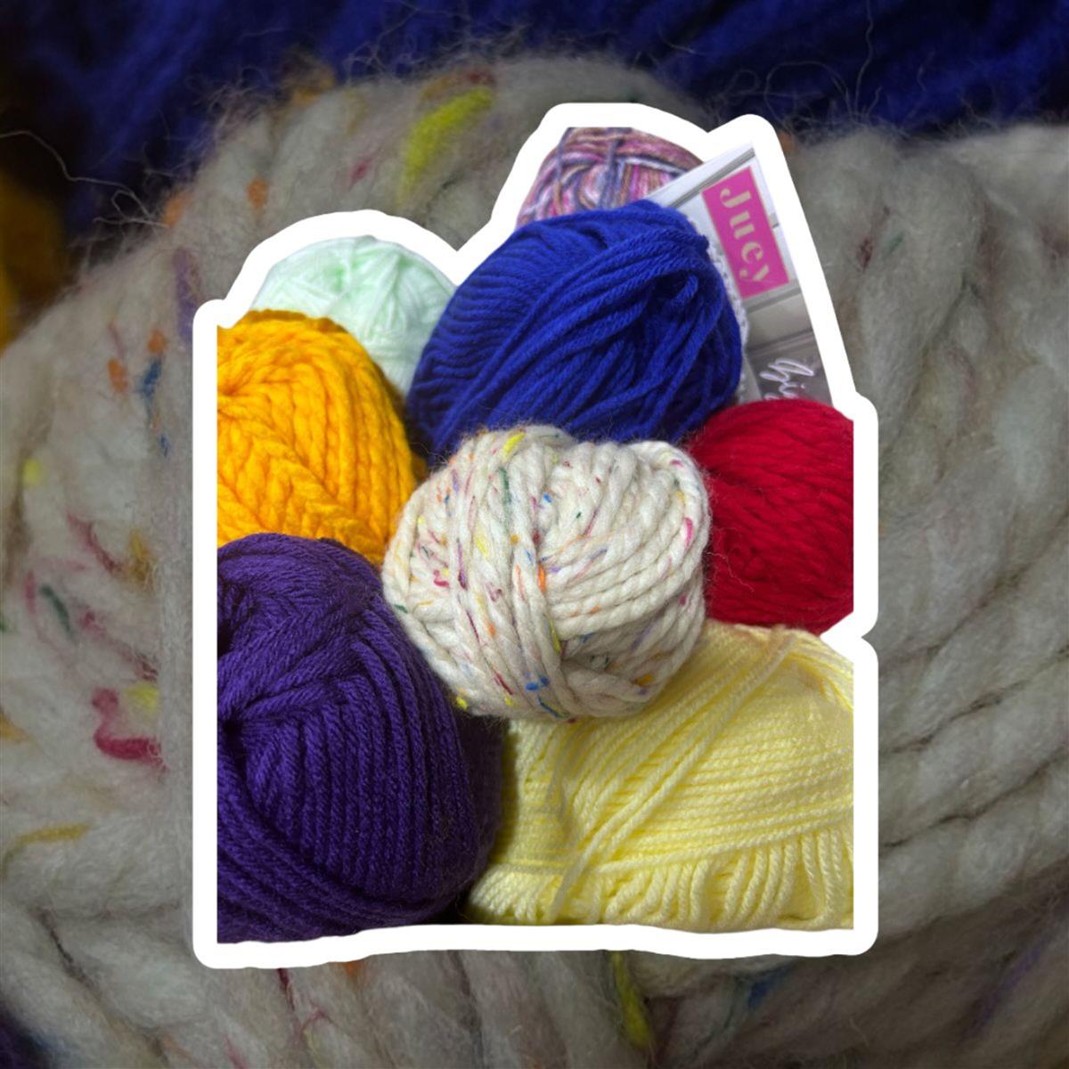 Juey Jumbo Birthday Box of Assorted Crochet Yarn includes Free Pattern ...